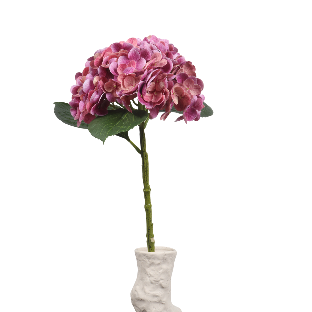51cm Artificial Real Touch Hydrangea Stem - TrustFloral